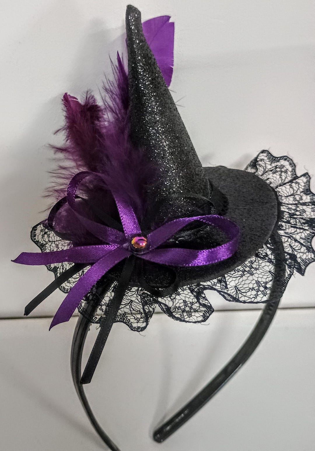Halloween Headband Witch Hat Halloween Hair Accessories Witch Hat Tiara ...