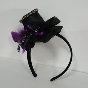 Halloween Headband Witch Hat Halloween Hair Accessories Witch Hat Tiara ...