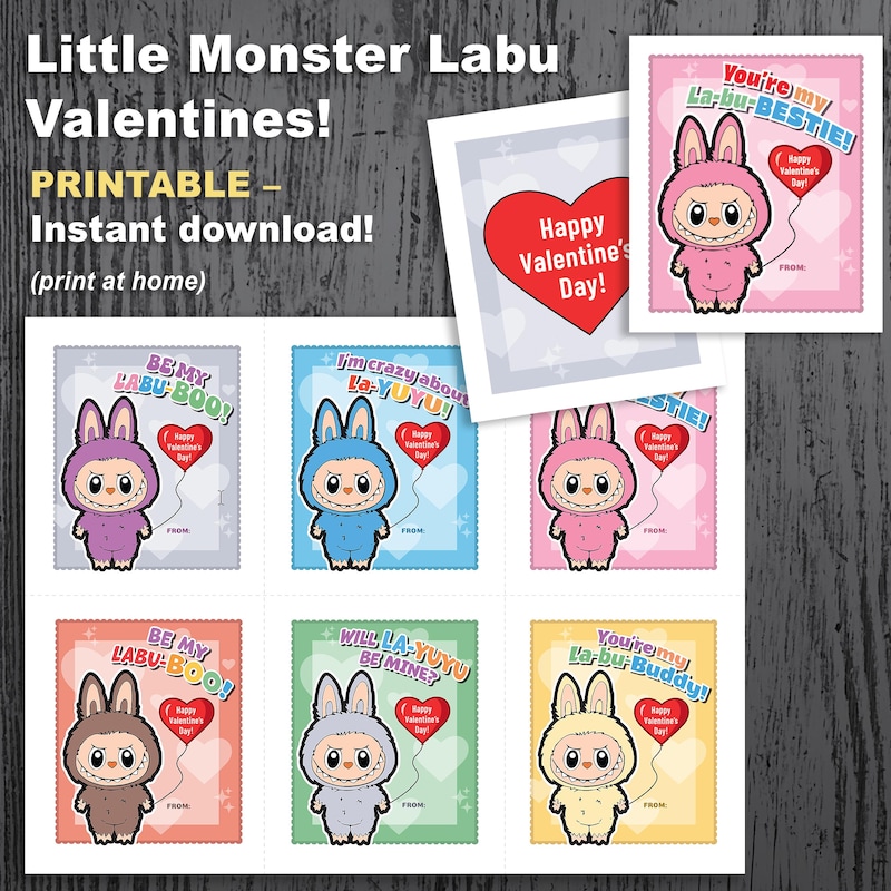 Valentines Labubu - Etsy