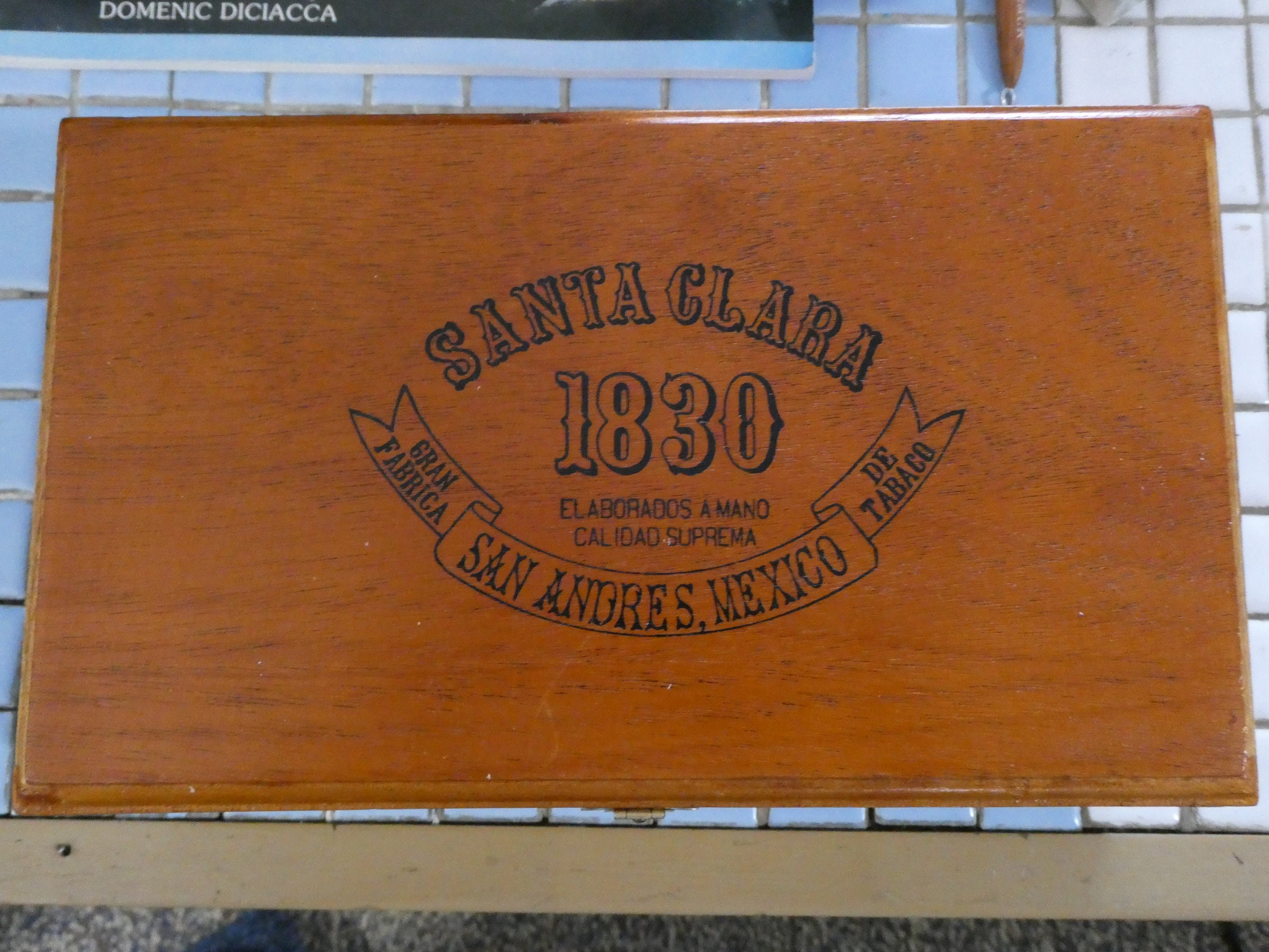 Santa Clara Cedar Wood Empty Cigar Box Made San Andres Mexico Beautiful ...