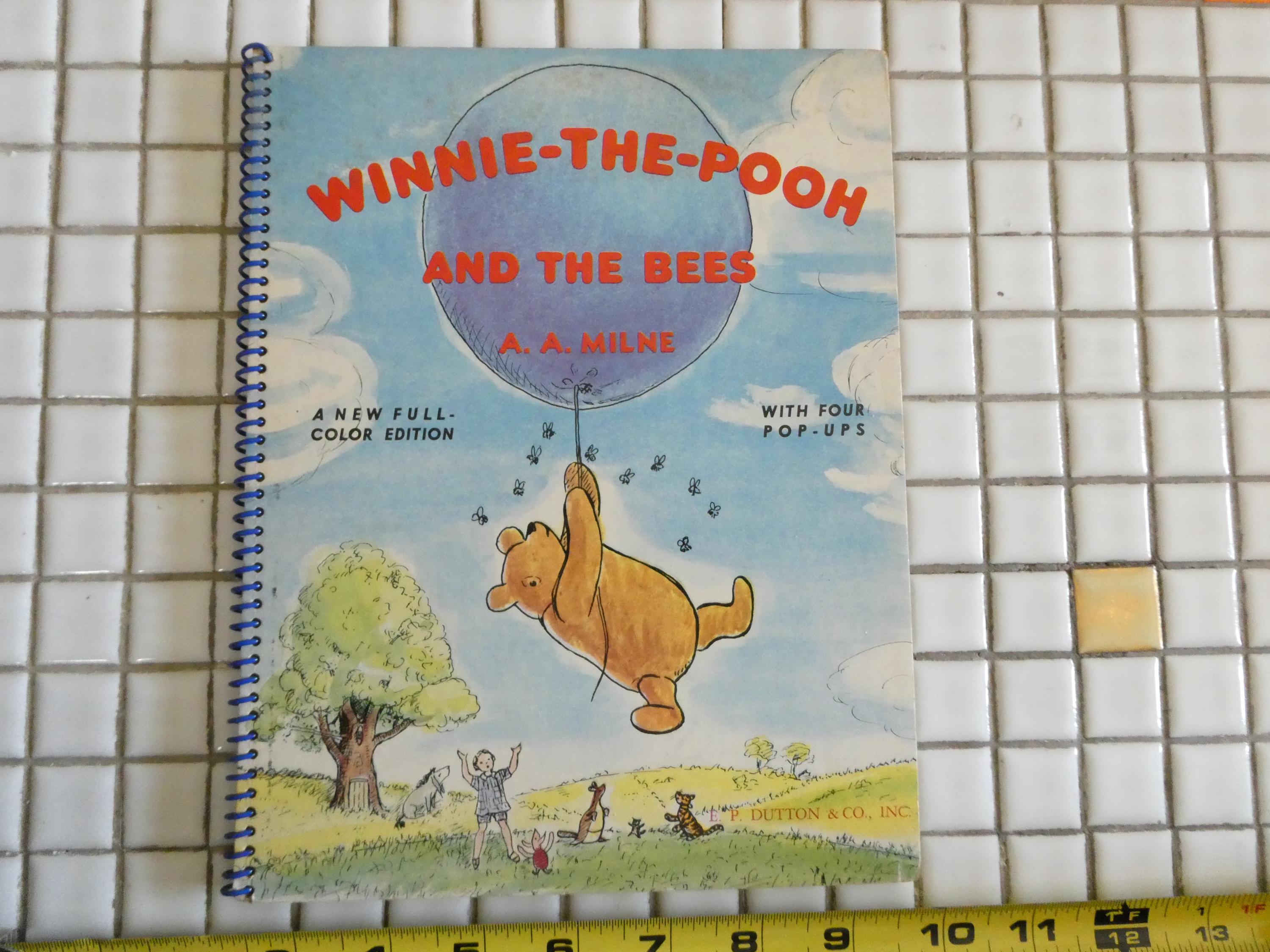 Winnie the Pooh Spiral Bound and the Bees With 4 Pop-ups Full Color Hardcover Edition Published ...
