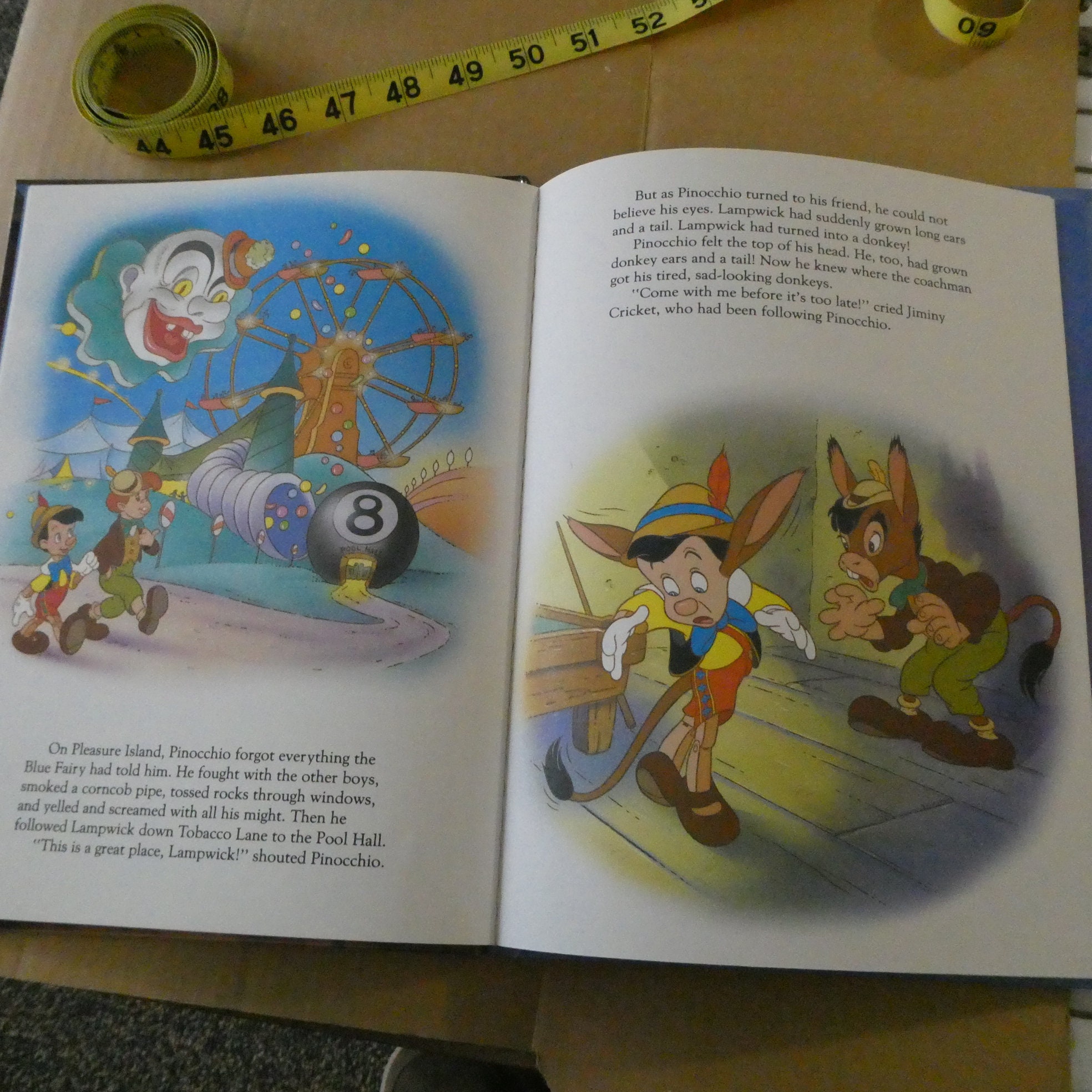 Pinocchio Walt Disney Classic Published 1991 Children's Tale ...