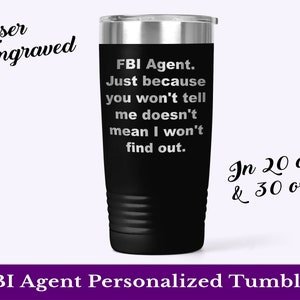 Office Coffee Mug for Profession, FBI Boss Gift Personalized Tumbler ...