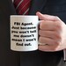Office Personalized Ceramic Mug Gift for Him, FBI Agent Tea Cup Gift ...