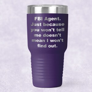 Office Coffee Mug for Profession, FBI Boss Gift Personalized Tumbler ...