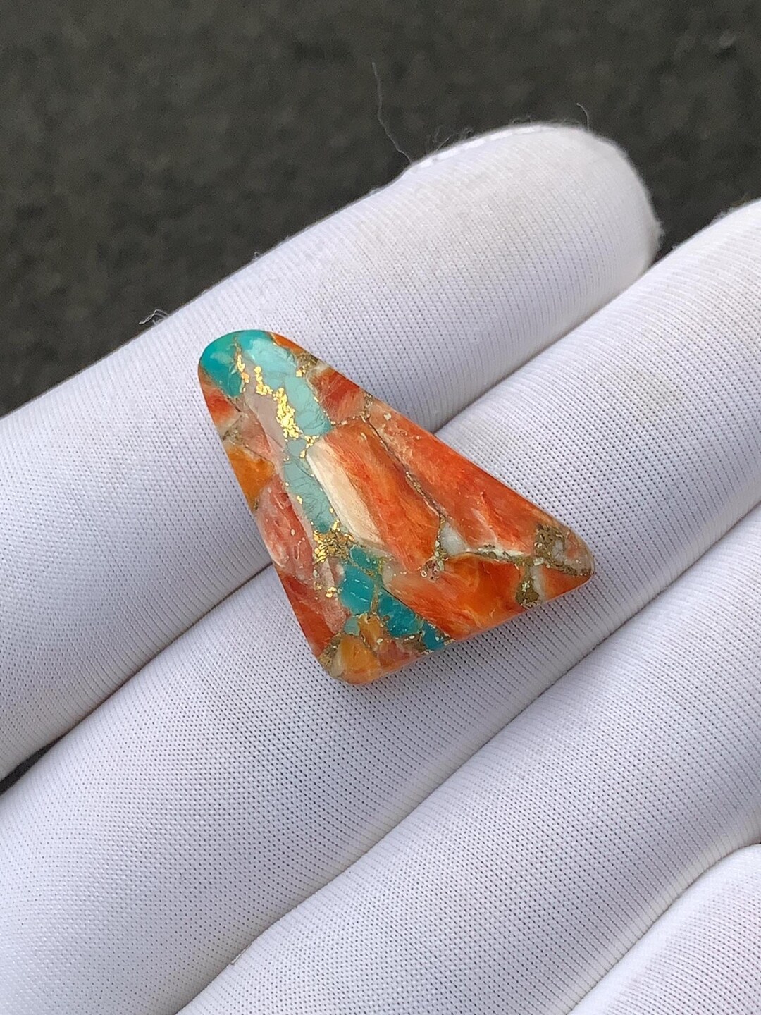 Natural Oyster Turquoise Gemstone , Oyster Turquoise Smooth Cabochon ...