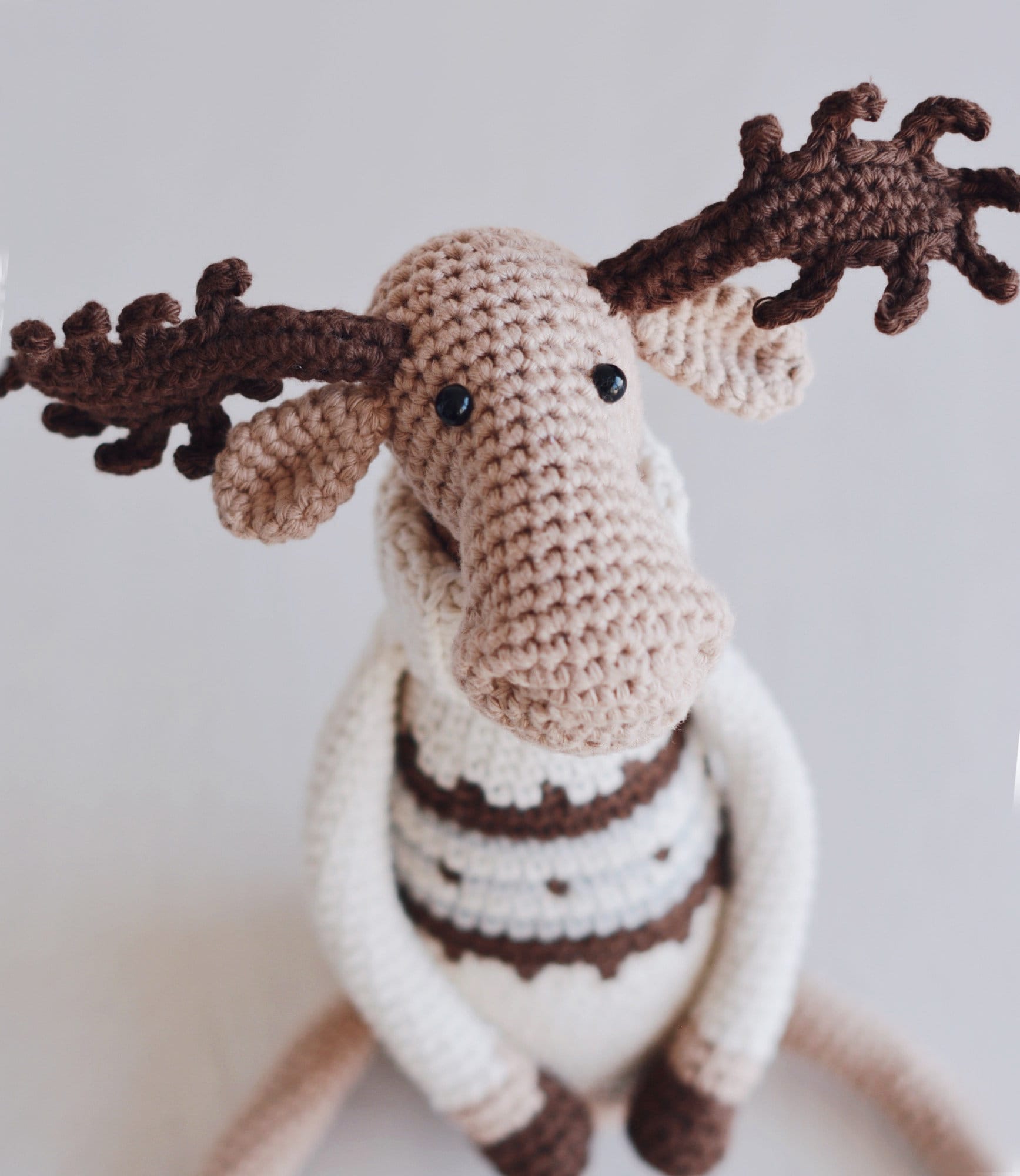 Christmas Crochet Moose Pattern Reindeer Elk Amigurumi | Etsy