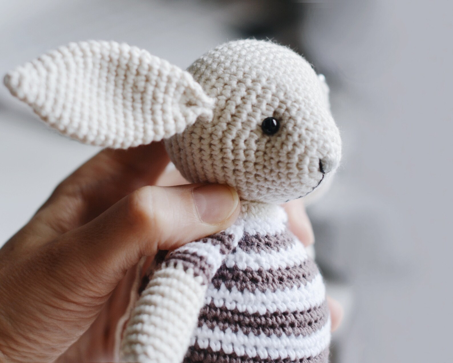 Crochet Sleepy Rabbit Pattern Baby Bunny Amigurumi DIY - Etsy