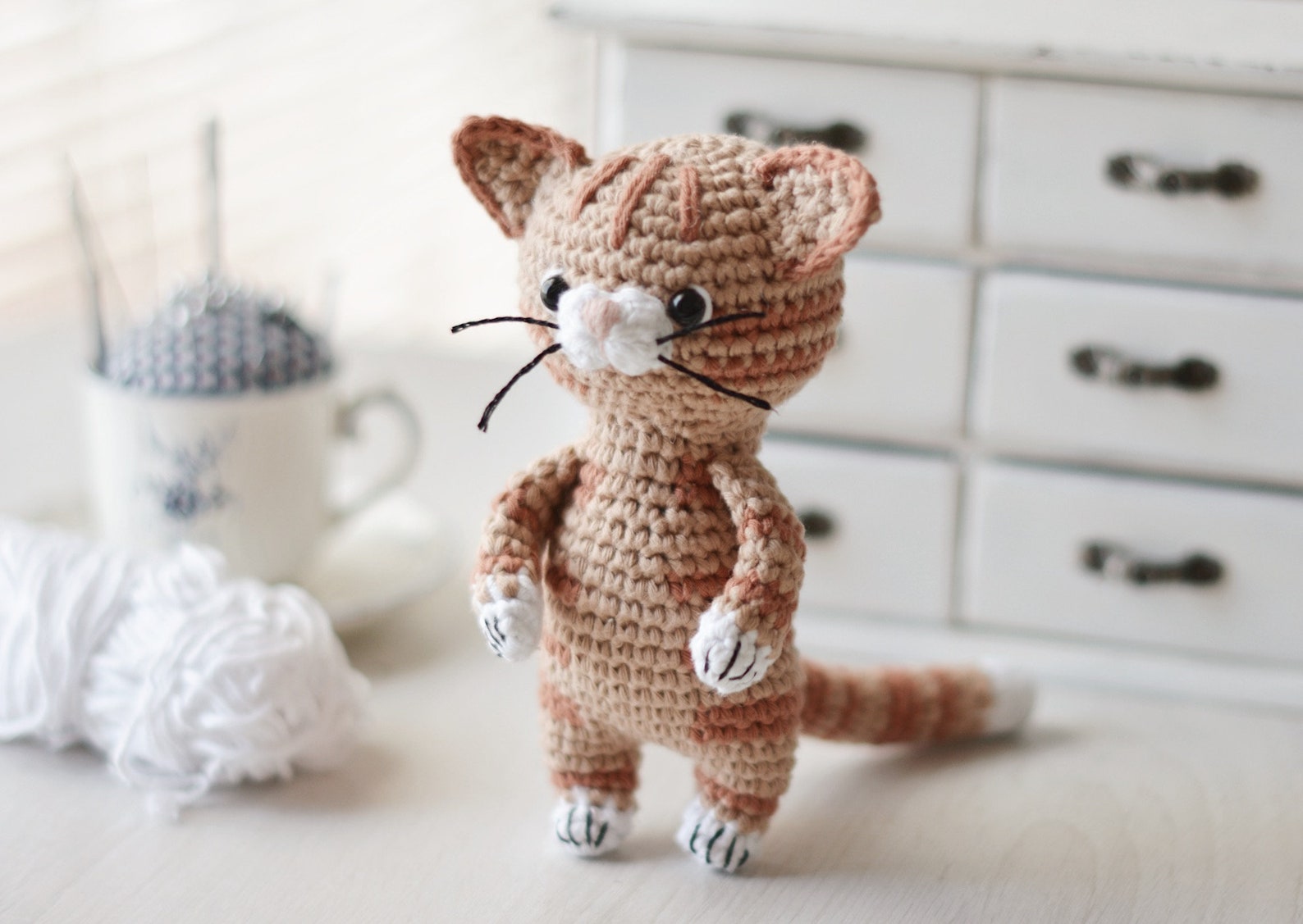 Crochet Striped Kitten Amigurumi Pattern - Etsy