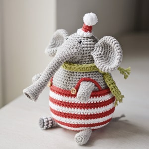 Christmas Elephant Amigurumi Crochet Pattern (PDF Pattern) - Etsy