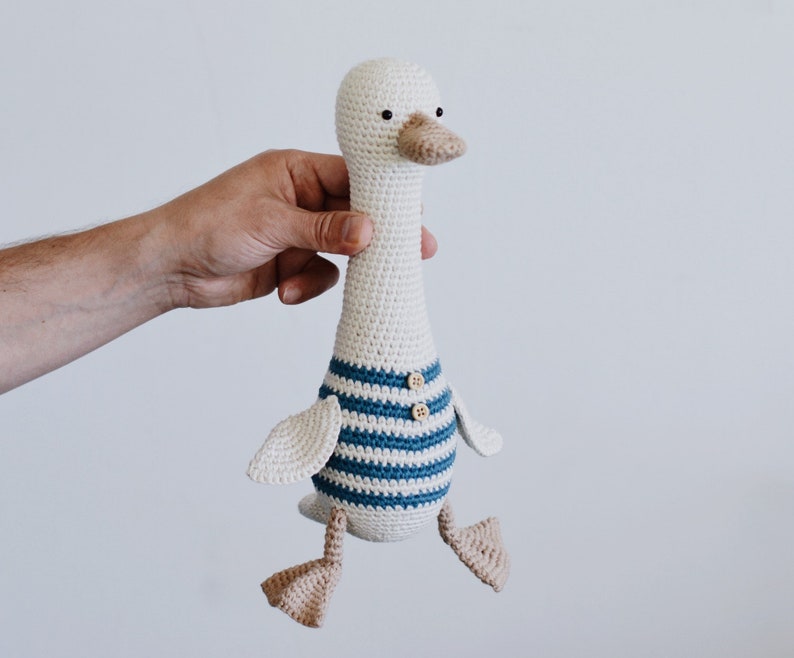 Crochet Goose Pattern and Tutorial for Beginners Amigurumi | Etsy
