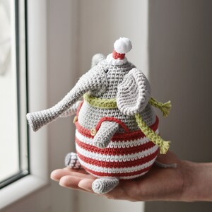 Christmas Elephant Amigurumi Crochet Pattern (PDF Pattern) - Etsy