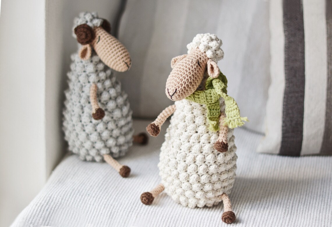 Easter Sheep Crochet Pattern Crochet Ram and Sheep Stuffed - Etsy Canada