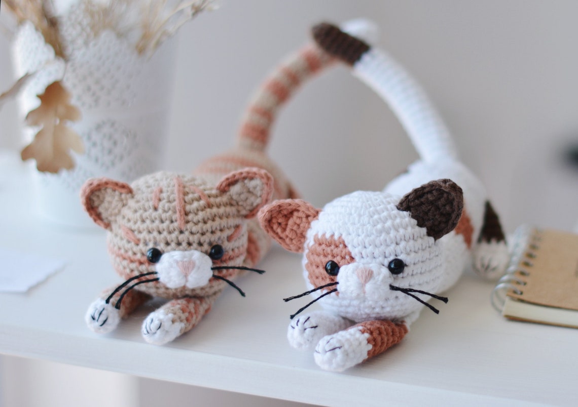 Crochet Calico Cat Pattern Amigurumi Spotted Kitten Tutorial | Etsy