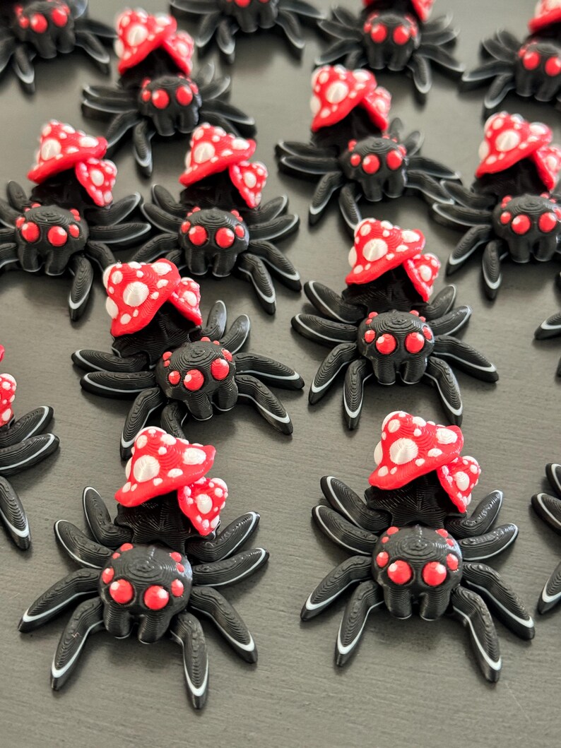 Mini Articulated Spiders Flexi Fidget - Etsy