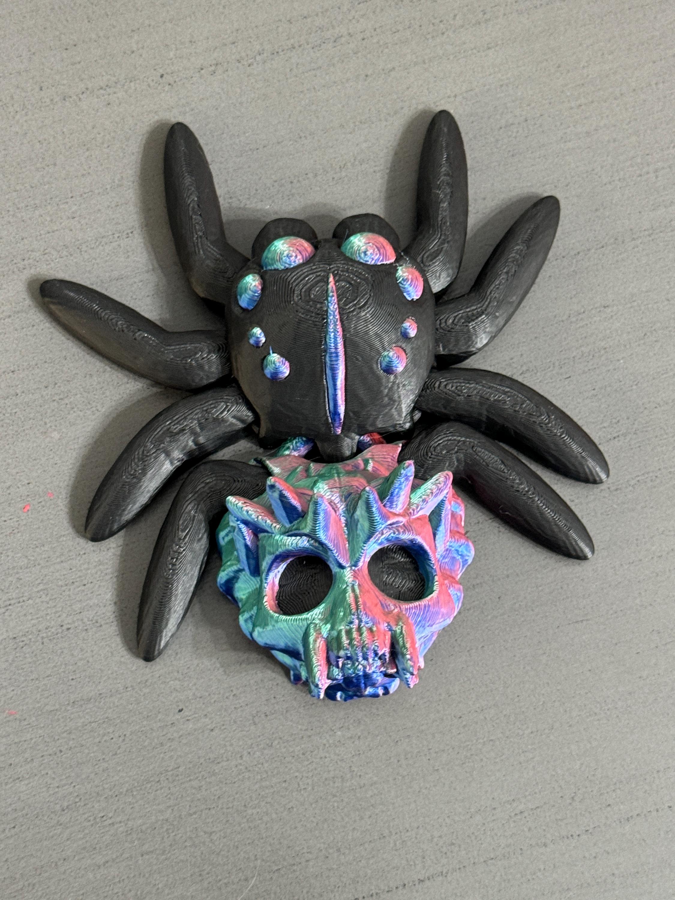 Flexi Articulated Hollow Fidget Spider - Etsy