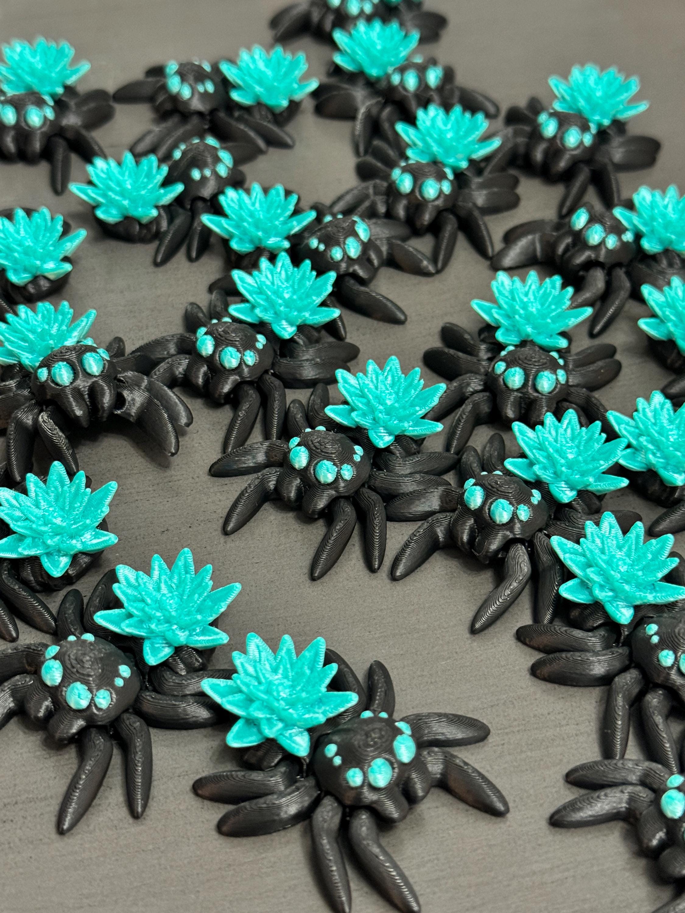 Mini Articulated Spiders Flexi Fidget - Etsy