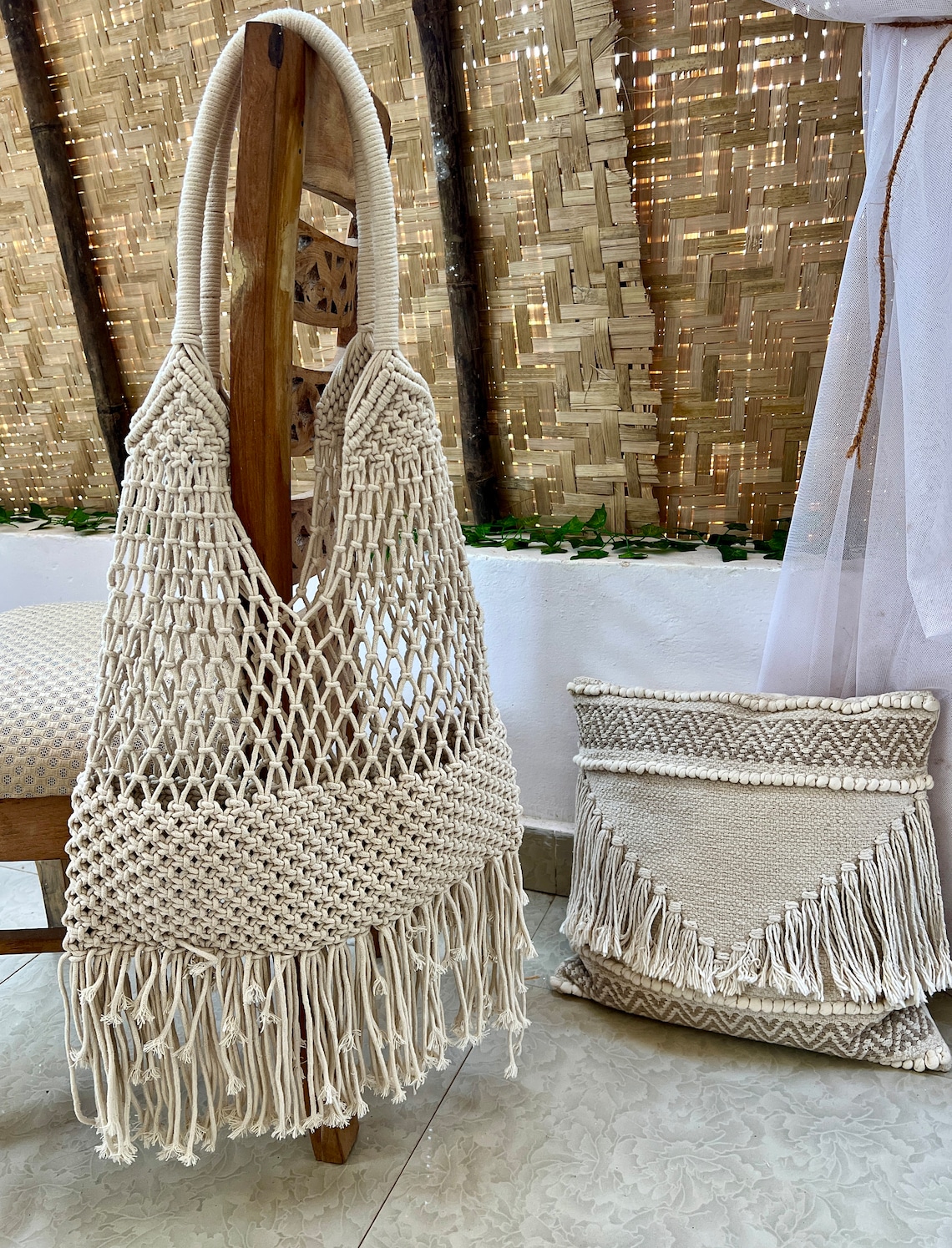 Macrame Beach Bag - Etsy