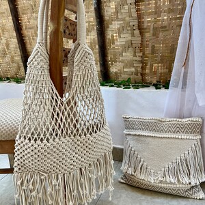 Macrame Beach Bag - Etsy