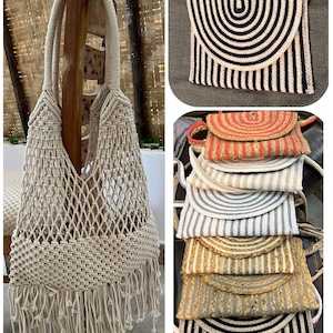 Macrame Beach Bag - Etsy