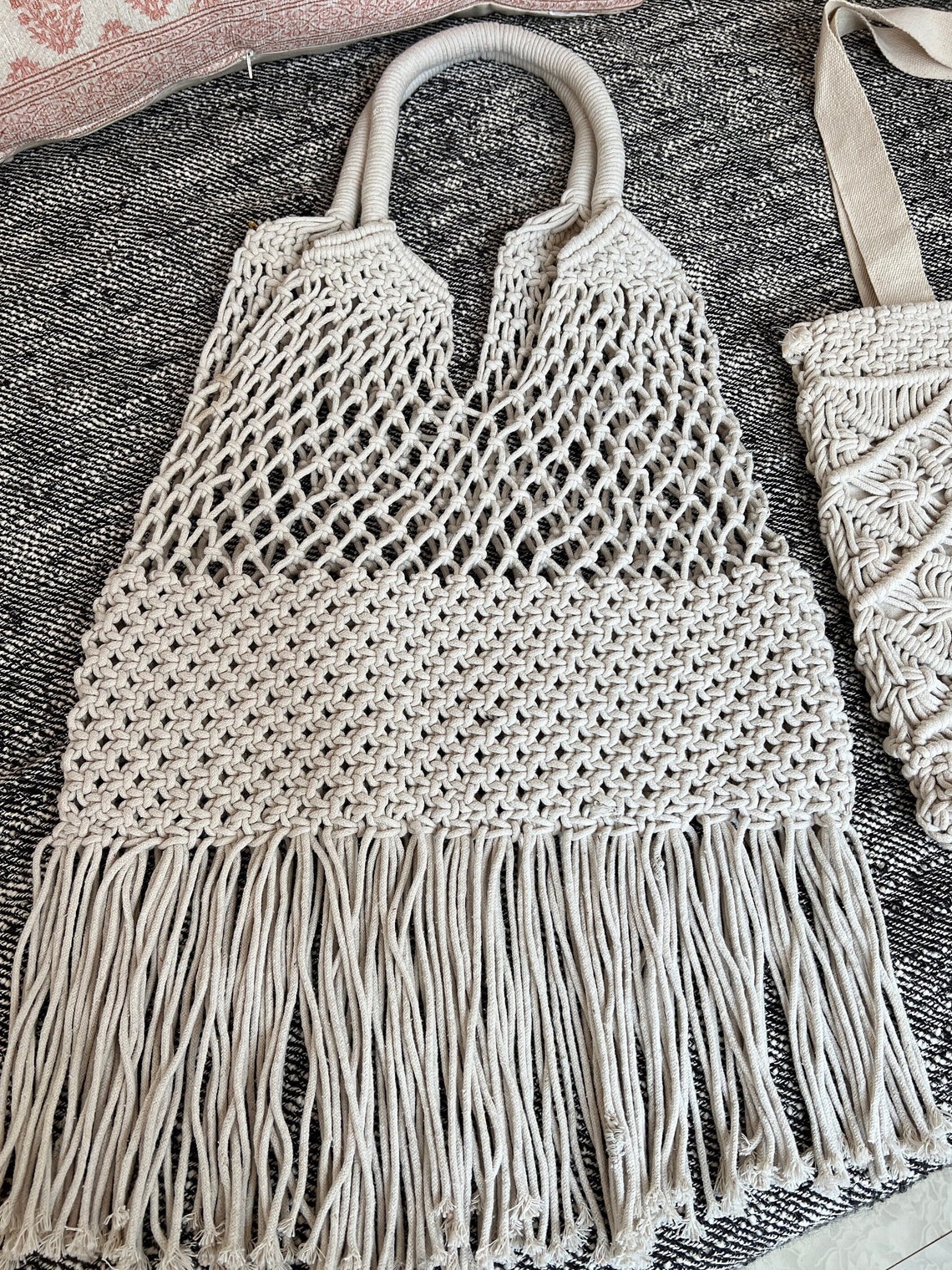 Macrame Beach Bag - Etsy
