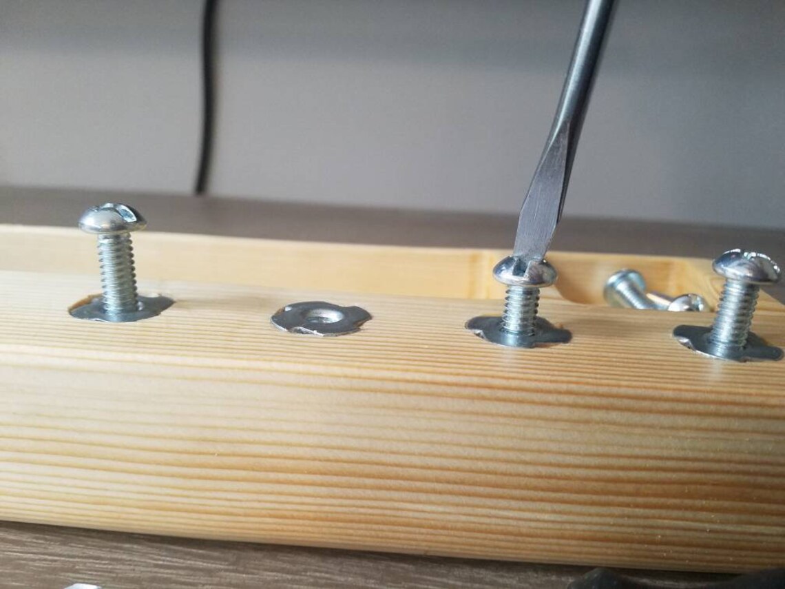 Screw Board with Phillips and flat head screwdriver and | Etsy