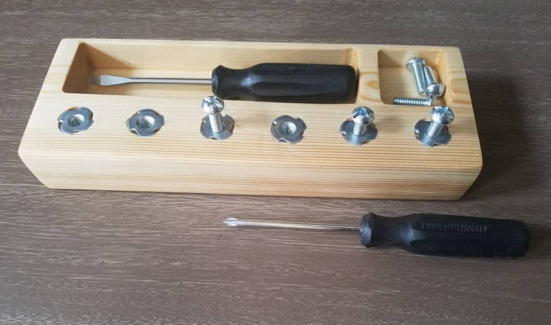Screw Board, With Phillips and Flat Head Screwdriver, and Screws - Etsy