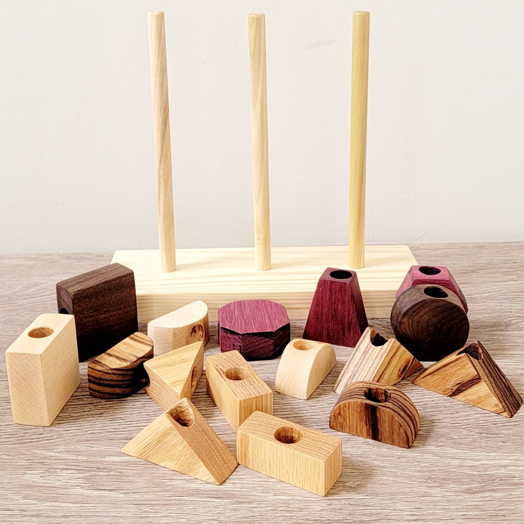 Wooden Posting Toy, Block Stacking, Natural Toys for Children - Etsy