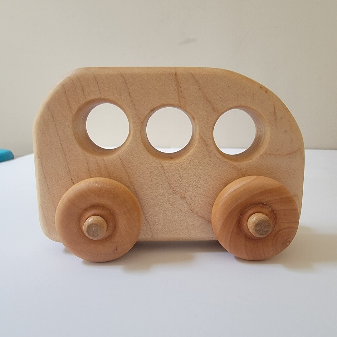 Wooden Bus, Toys for Kids, Imaginative Play for Boy Girl, Wooden ...