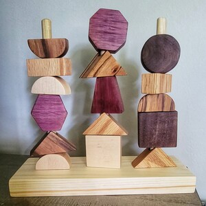 Wooden Posting Toy, Block Stacking, Natural Toys for Children - Etsy
