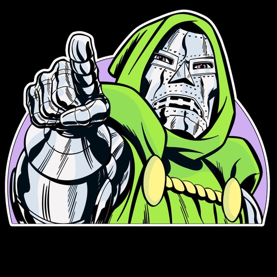 Dr. Doom Clark Candy Ad Sticker - Etsy