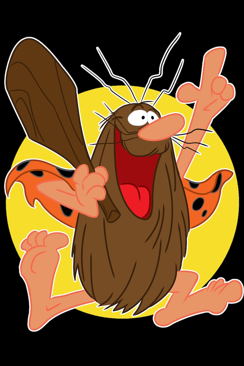 Captain Caveman Sticker - Etsy