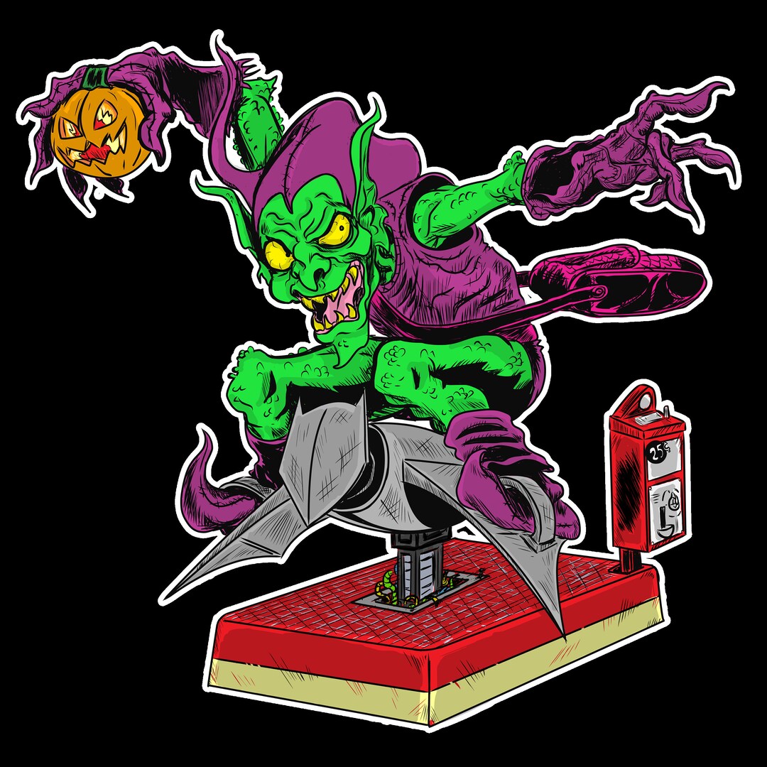 Green Goblin Sticker - Etsy