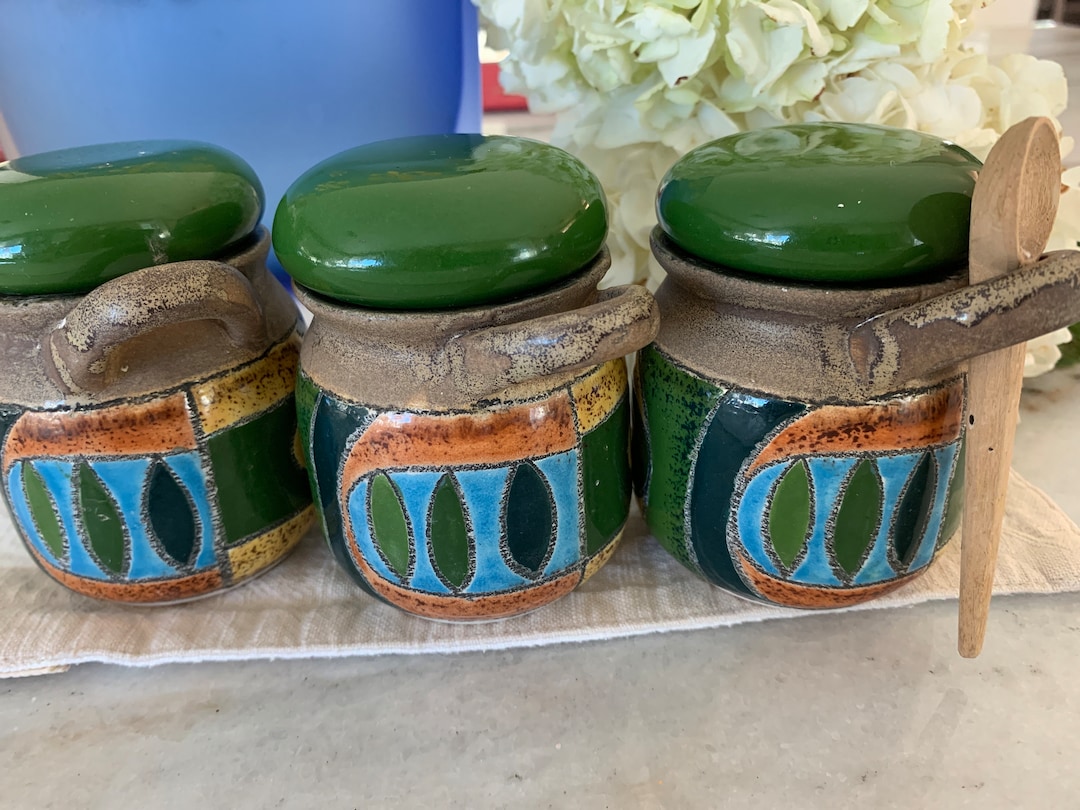 Eduardo Vega, Pottery Canisters - Etsy