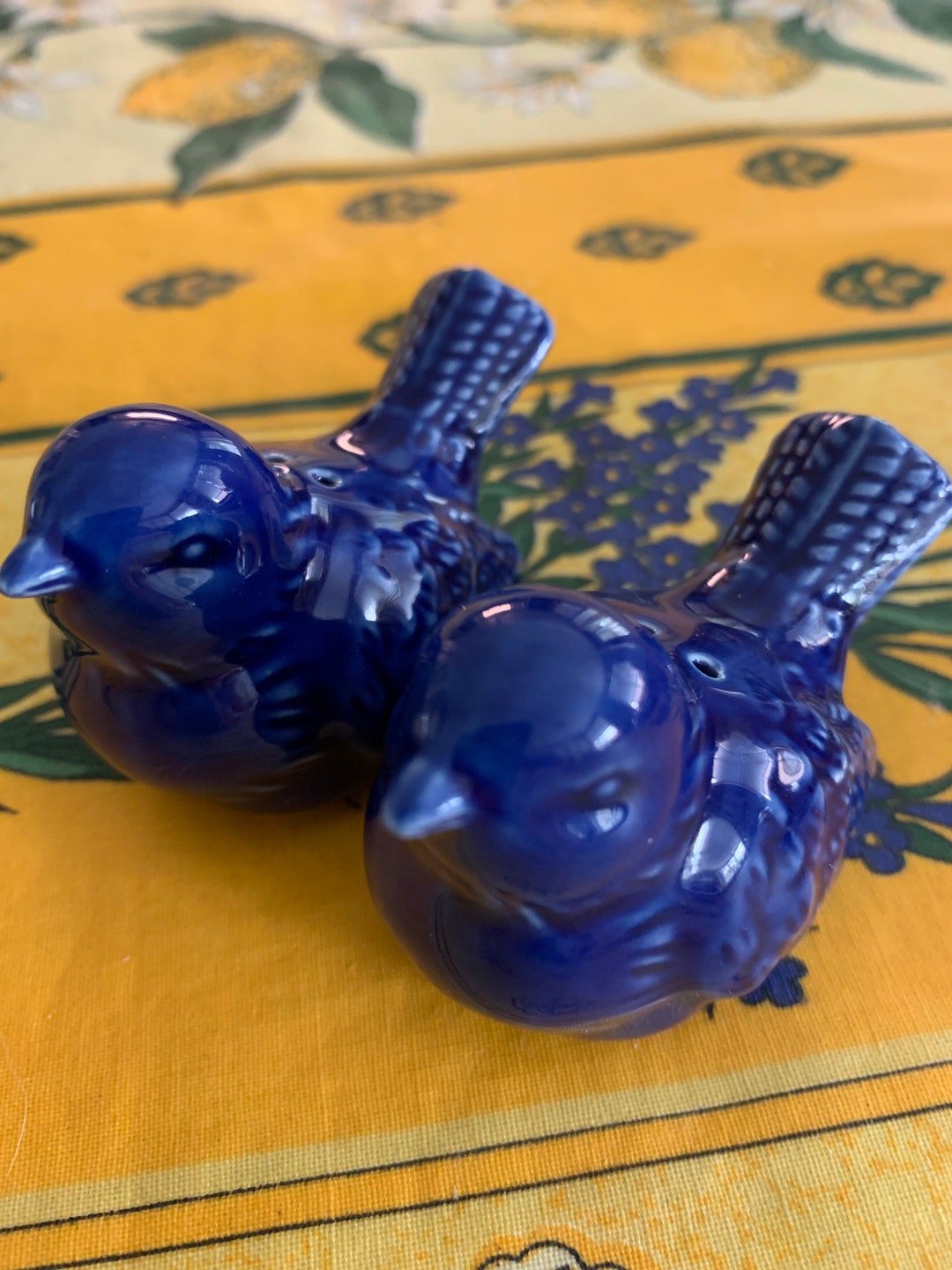 Salt and Pepper Blue Sparrows - Etsy