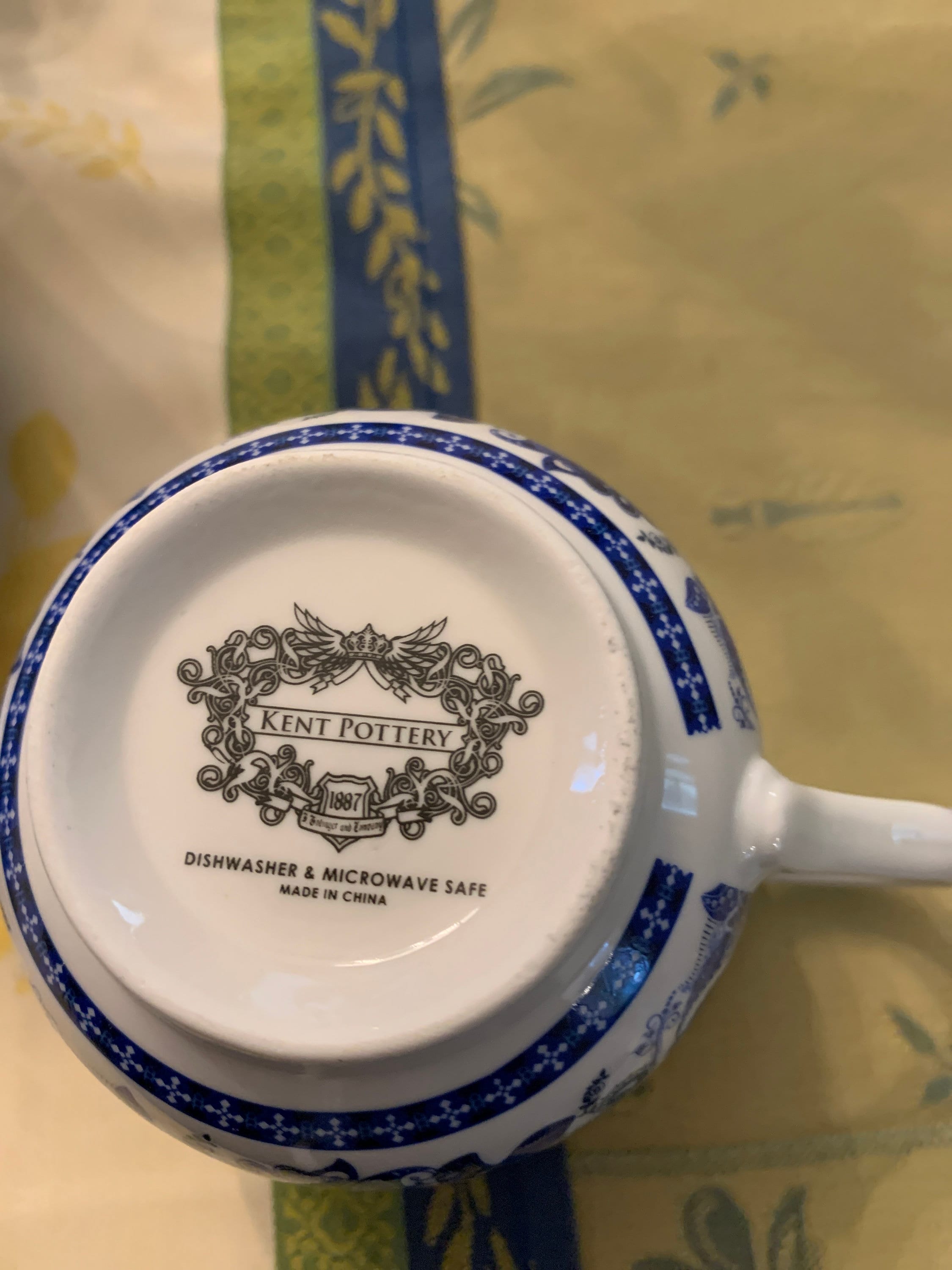 Kent Pottery, Teacup and Saucer - Etsy