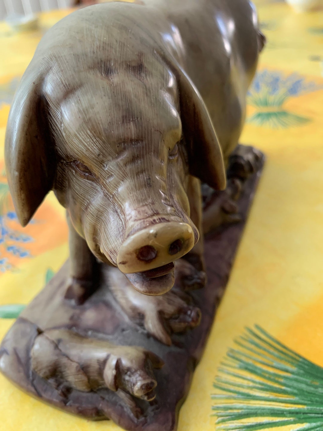 Stone Pig With Piglets - Etsy