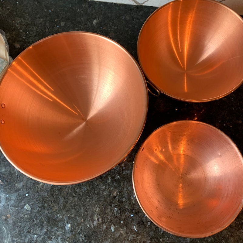 Copper Mixing Bowls - Etsy