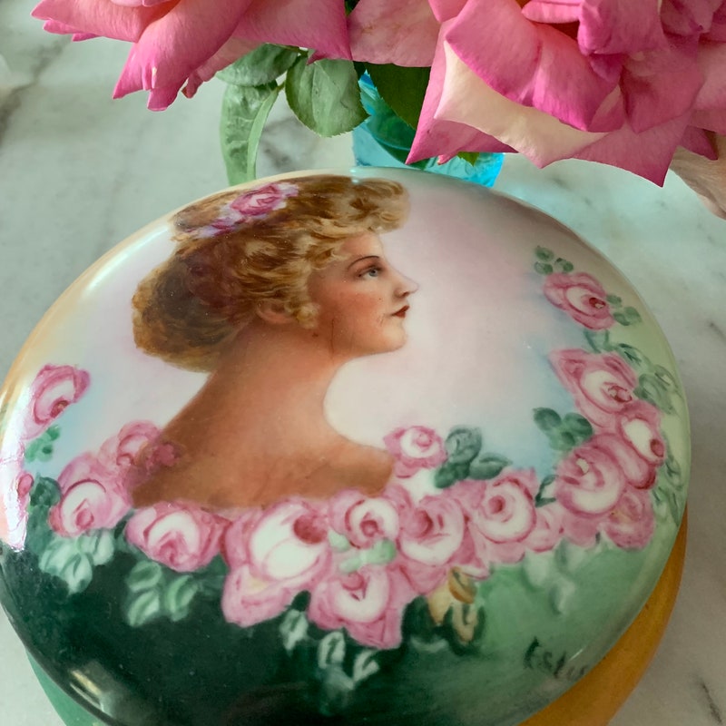 Victorian Powder Jar - Etsy