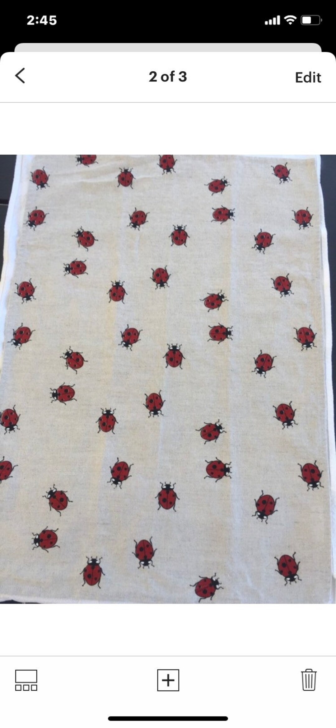 Set of 2 Ladybug Kitchen Towels - Etsy