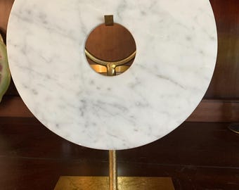 Marble Disc With Metal Stand 16in/40cm. NEW Model 2025– Light and Dark ...