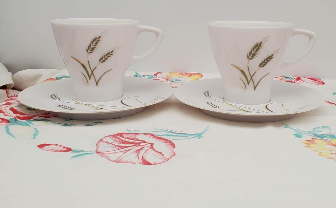 Vintage Wheat Pattern Talk of the Town Melmac Cup Saucer 1960s Harmony ...
