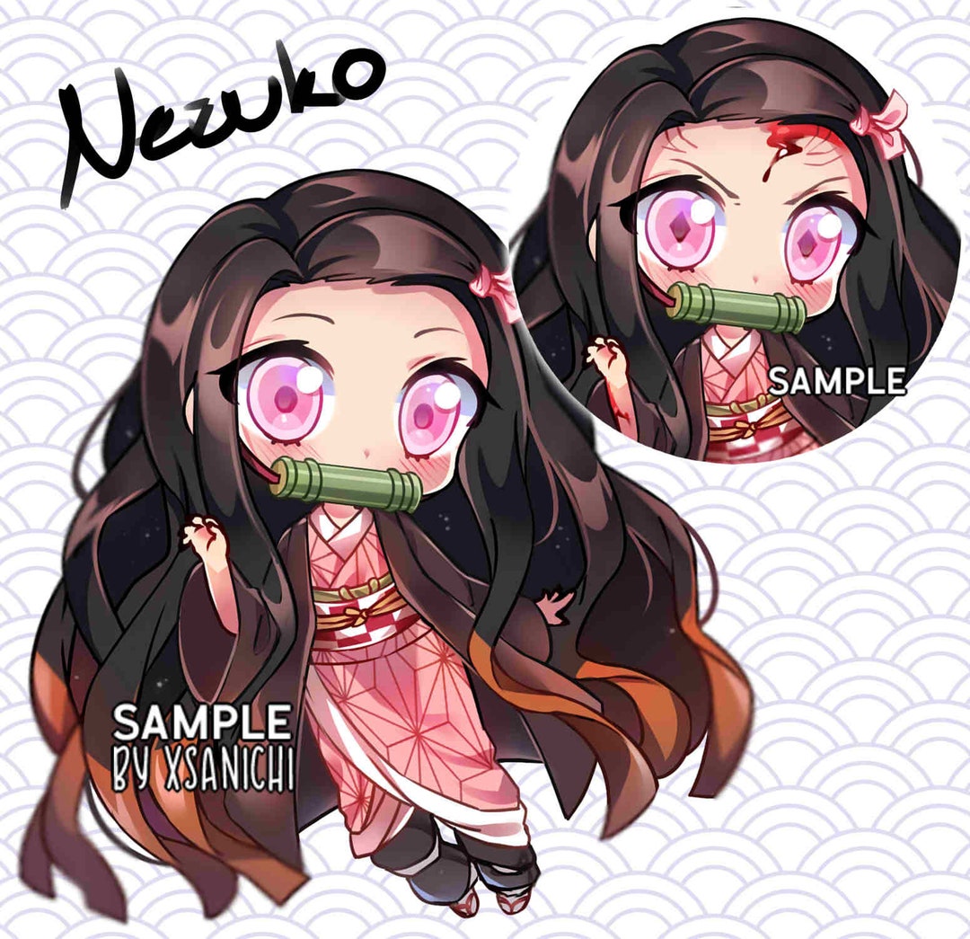 Demon Slayer | Kimetsu No Yaiba: Nezuko Clear Acrylic Charm - Etsy