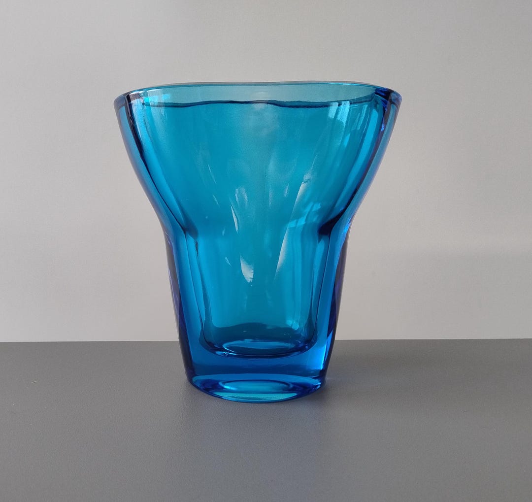František Vízner – Glass Vase, Sklo Union, Rosice - Etsy