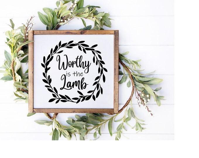 Worthy is the Lamb Sign Easter Sign Religious Sign - Etsy