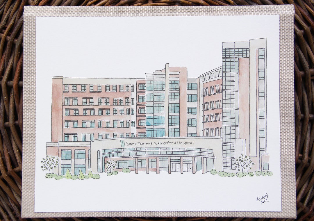 Saint Thomas Rutherford Hospital Art Print - Murfreesboro, TN - Etsy