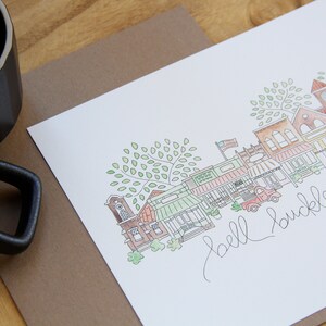 Bell Buckle, TN Map Watercolor Art Print - Etsy