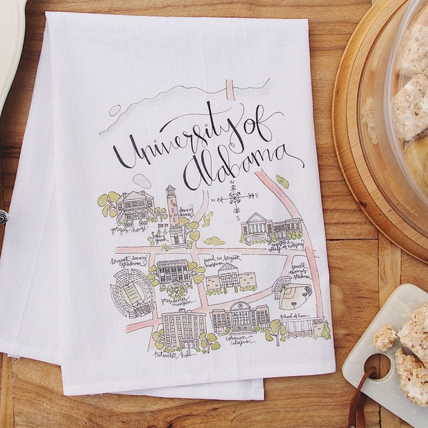 University of Alabama Kitchen Towels - Etsy