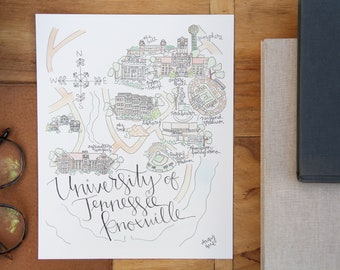 UT Ayres Hall Giclee Print University of Tennessee Campus - Etsy