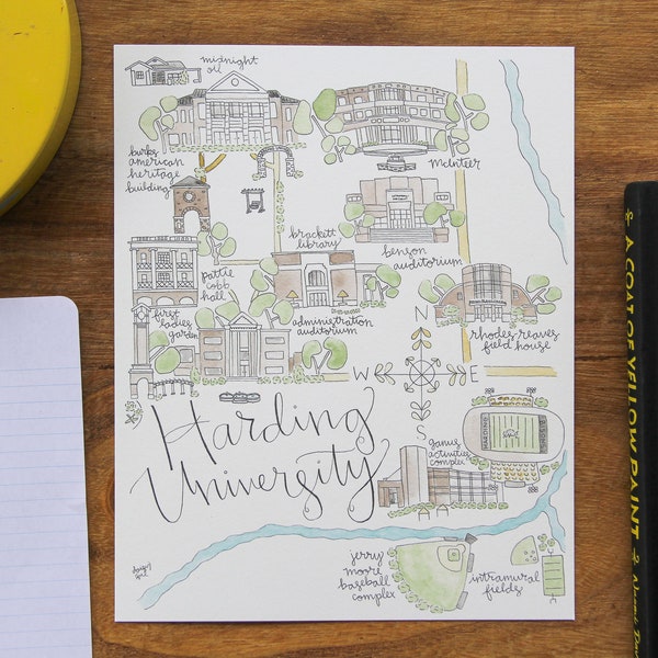 Harding Map - Etsy